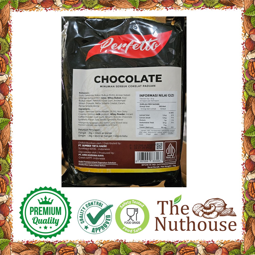 Jual PERFETTO Chocolate Flavored Powdered Drink / Minuman Serbuk Rasa ...
