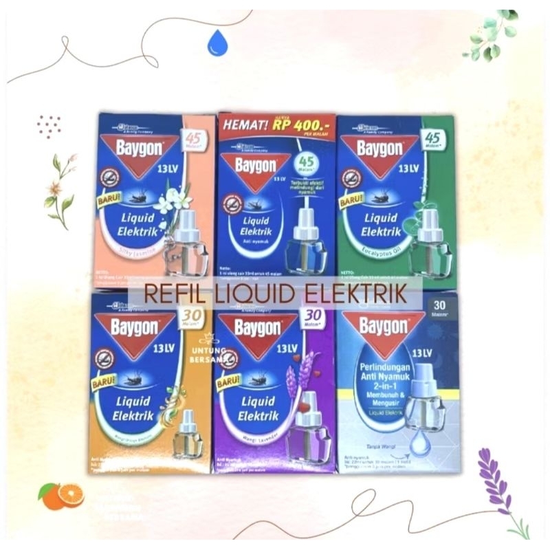 Jual BAYGON Liquid Electrik Refill 13LV -- 33ml | Shopee Indonesia