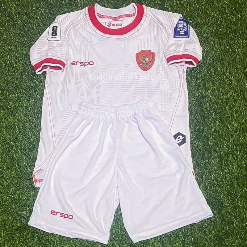 Jual Jersey Timnas Anak 2024 Away Fullpatch Piala Dunia Setelan Baju Bola Anak | Shopee Indonesia