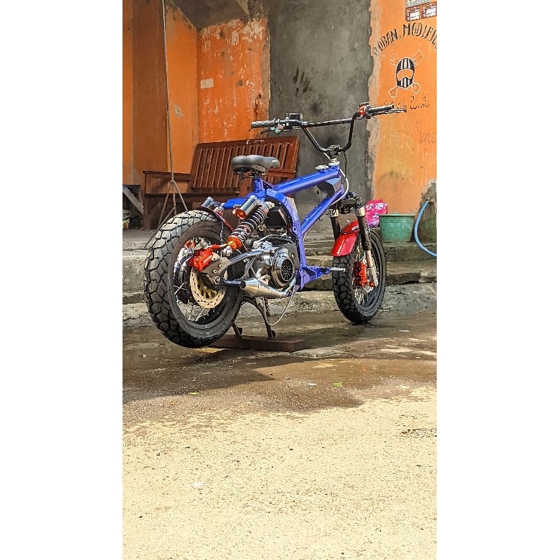 Jual motor custom BMX CUB mesin Suzuki spin125 | Shopee Indonesia