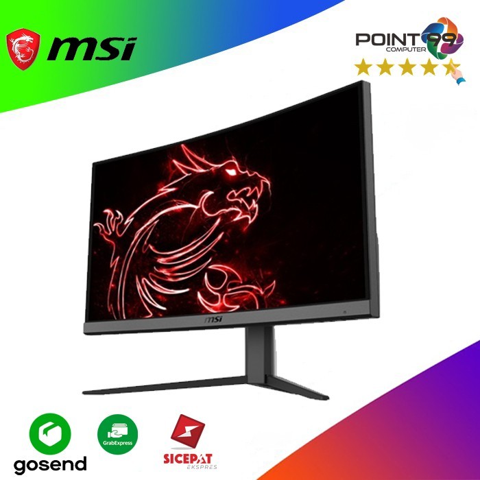 Jual MSI Optix G24C4 144Hz 1ms Frameless VA Curved Freesync FHD Gaming ...