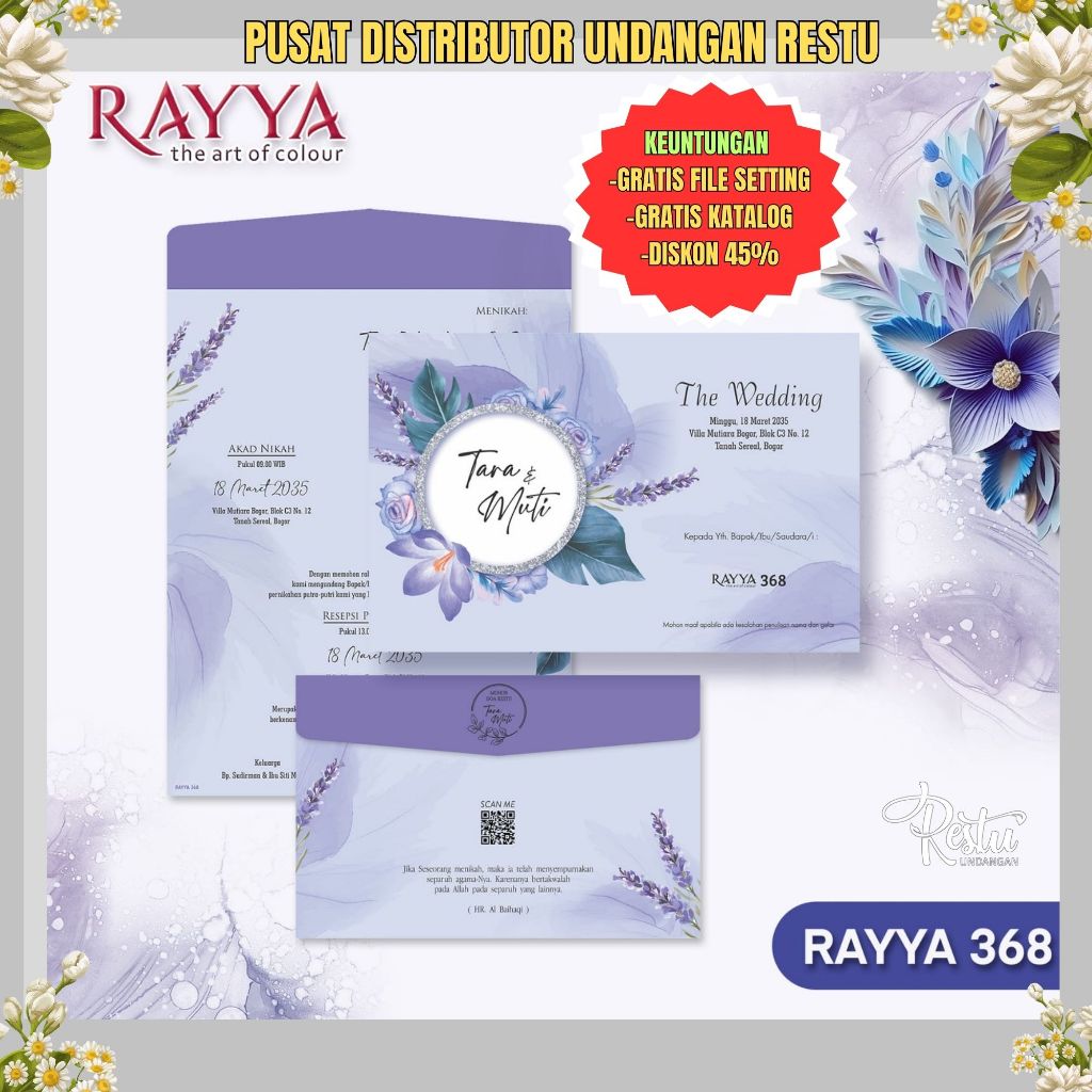 Jual Blangko Undangan Rayya 368 | Blangko Undangan Murah | Blangko ...