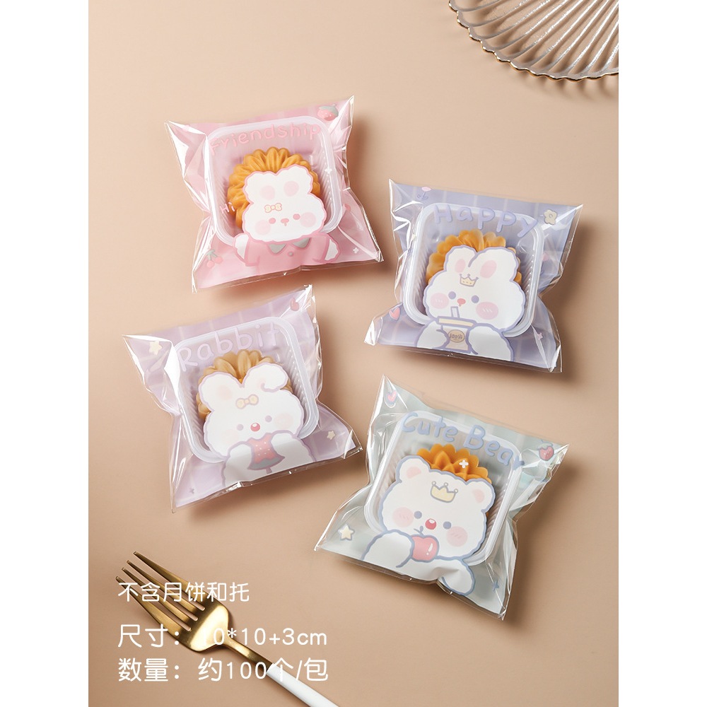 Jual plastik cookies 10x10CM 100Lembar / plastik permen / plastik kue ...