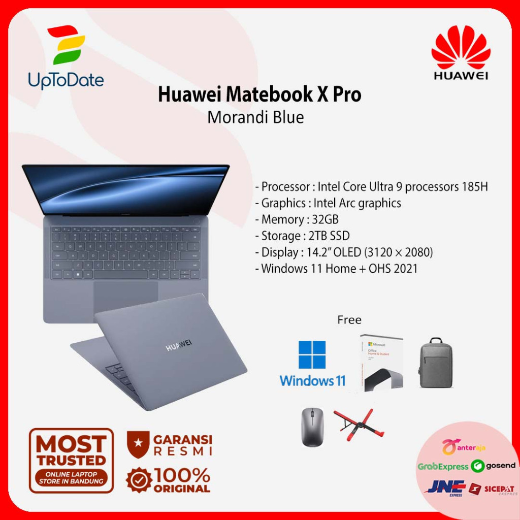 Jual HUAWEI MateBook X Pro 2024 Core Ultra 9 processor 32GB 2TB 14.2" OLED W11 | Shopee Indonesia