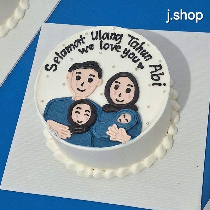 Jual [D12cm] Custom Cake Jakarta | Birthday Cake | Lettering Cake ...