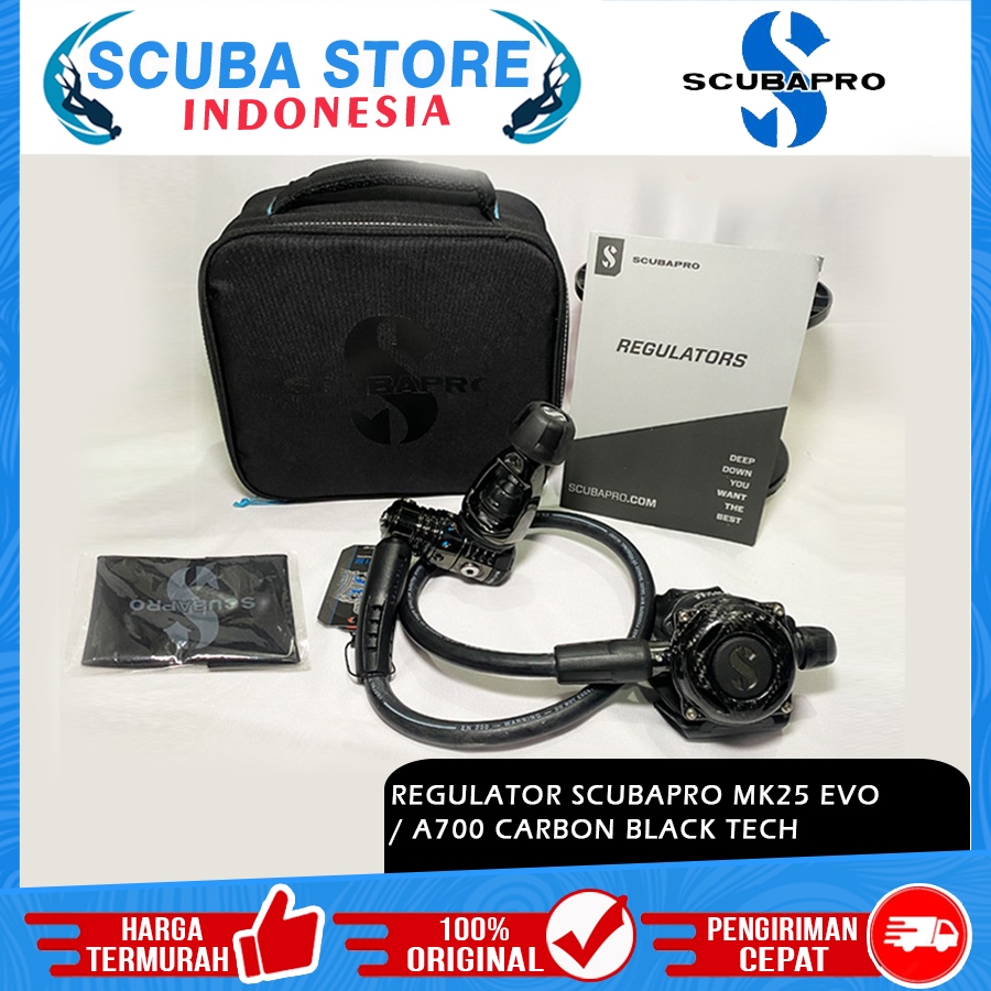 Jual Regulator Scubapro MK25 EVO A700 Carbon BT Black Tech Scuba Diving ...