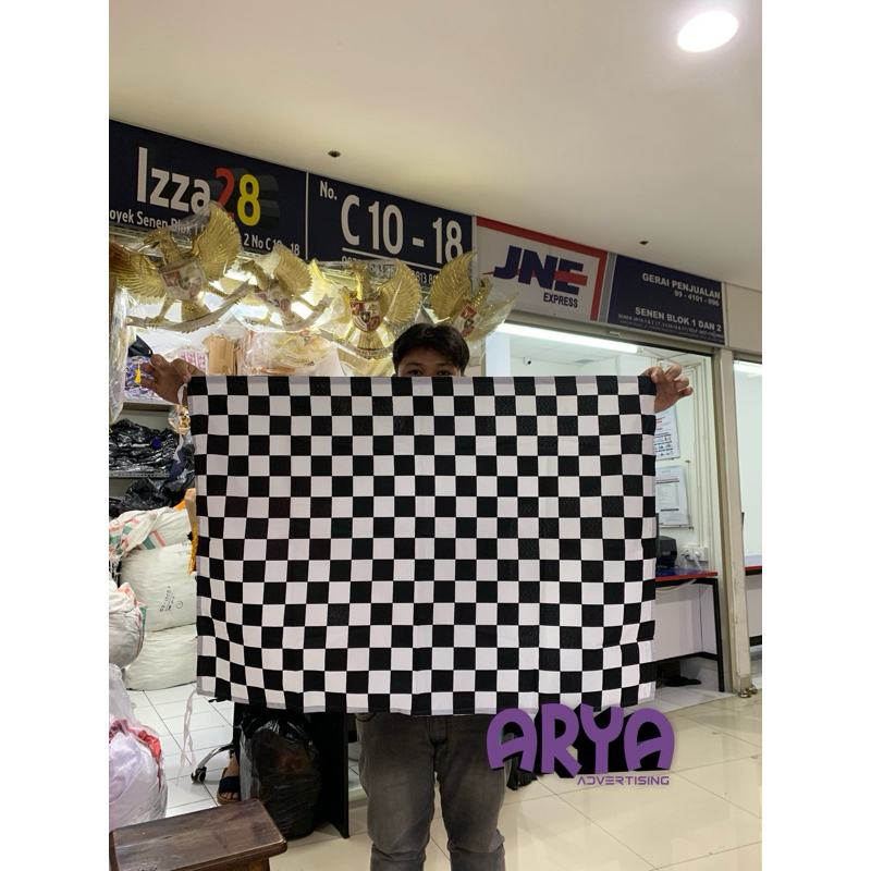 Jual Bendera Catur Bendera Star Bendera Finish 60x90cm | Shopee Indonesia