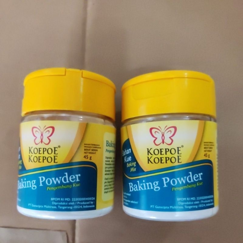 Jual baking powder koepoe koepoe 45gram (Exp 2026) | Shopee Indonesia