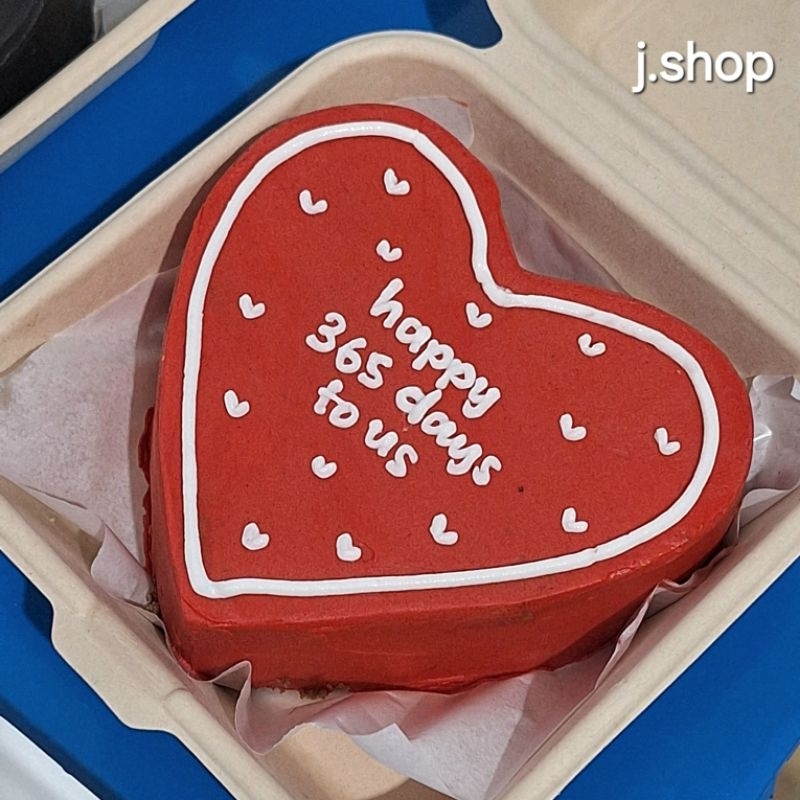 Jual [D12cm LOVE] BENTO Cake jakarta | Custom Cake | korean Cake ...