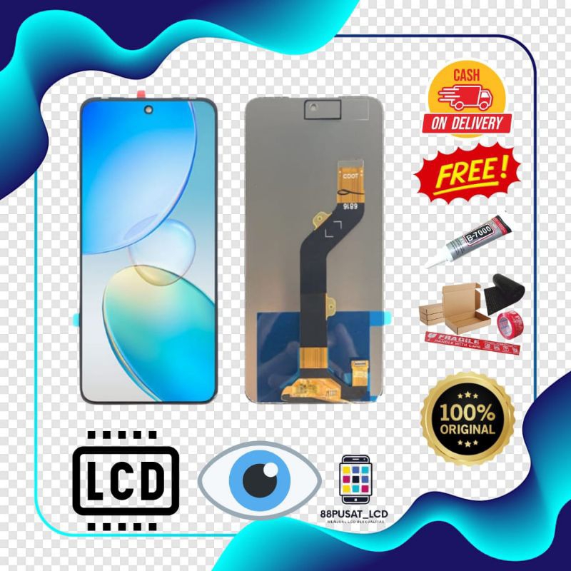 Jual LCD FULLSET TECNO POVA 4 - LG7N / TECNO POVA NEO 3 - LH6N ORIGINAL ...