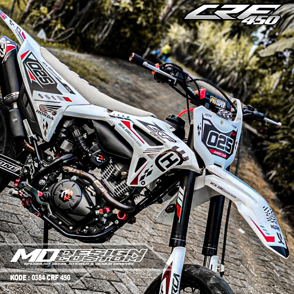 Jual 0384 (COD) Sticker Decal CRF 450 FullBody Bebas Request Terbaru ...