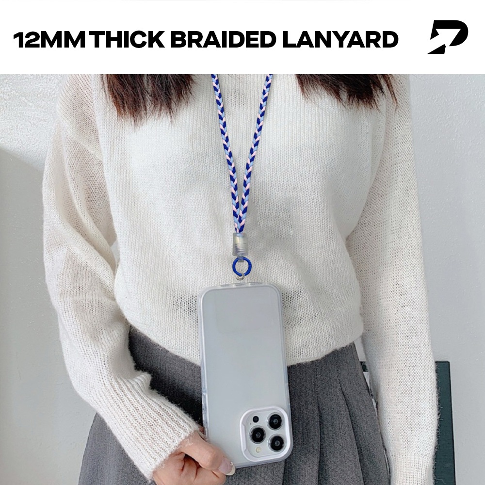 Jual 12MM THICK BRAIDED LANYARD TALI LANYARD PANJANG 60CM | Shopee ...