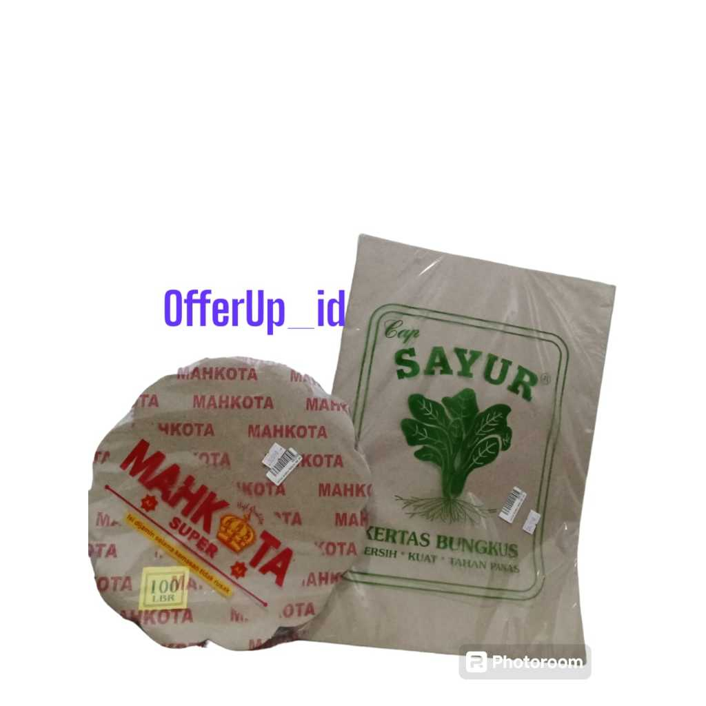 Jual Kertas Nasi Bulat Mahkota Kotak Merk Sayur | Shopee Indonesia