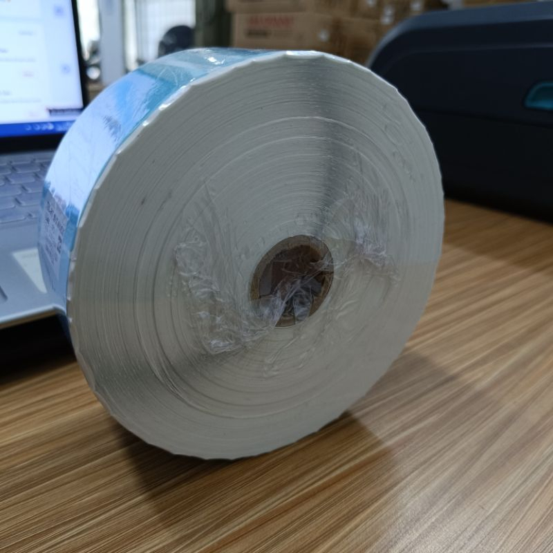 Jual LABEL ETIKET THERMAL 50x60 mm BLOK BIRU MUDA ISI 1000 PCS STICKER ...