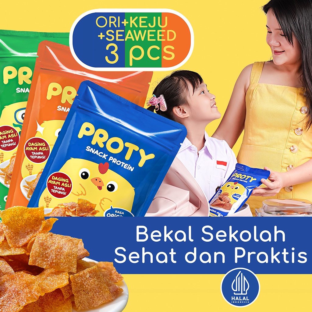 Jual PROTY Protein Snack Anak Sekolah Cemilan Sehat Praktis - Ori(1 pcs ...