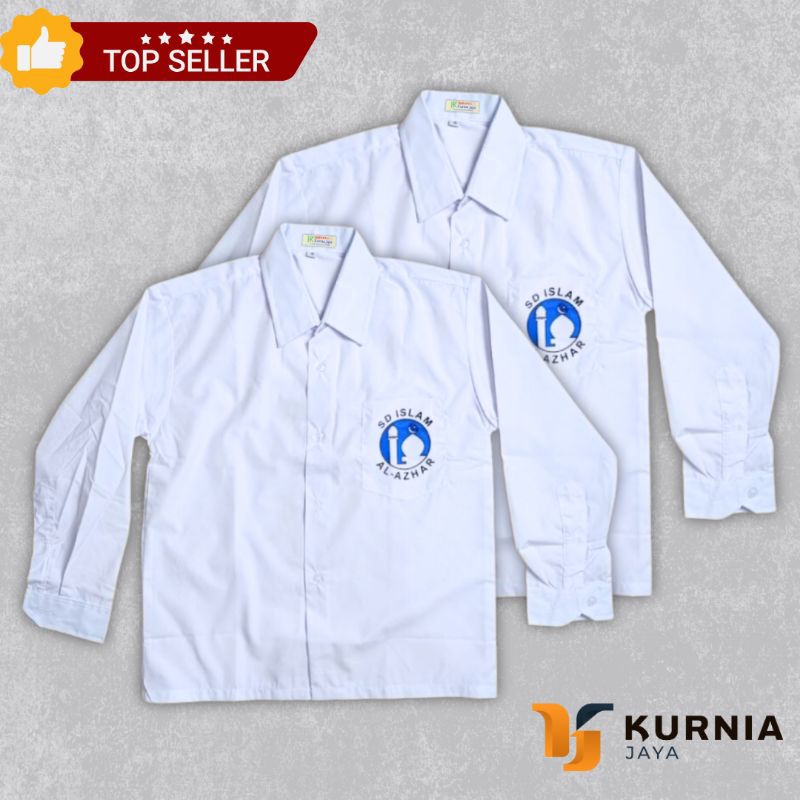 Jual SERAGAM PUTIH SD AL AZHAR LENGAN PANJANG KURNIA JAYA MAYESTIK ...