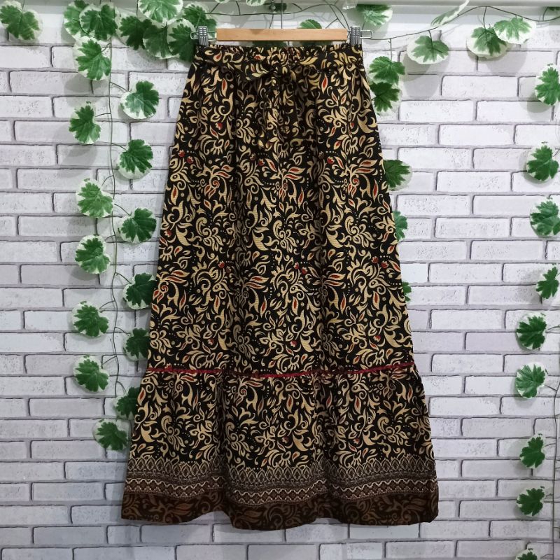 Jual Rok lebar panjang motif batik | Shopee Indonesia
