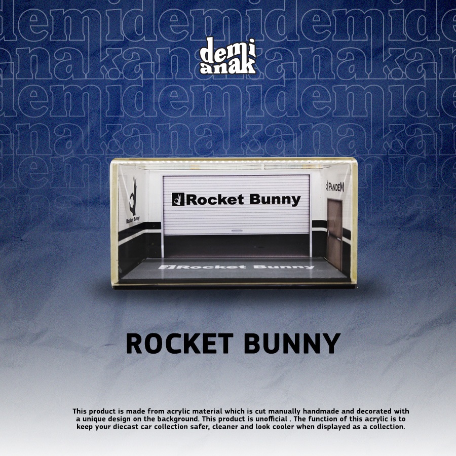 Jual Box Akrilik Diecast Rocket Bunny Black White | Shopee Indonesia