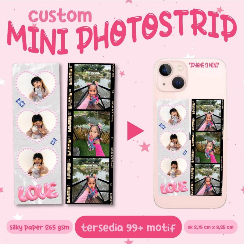 Jual [ BISA COD ] MINI PHOTOSTRIP CUSTOM | FREEBIES HIASAN HP PHOTOBOX ...