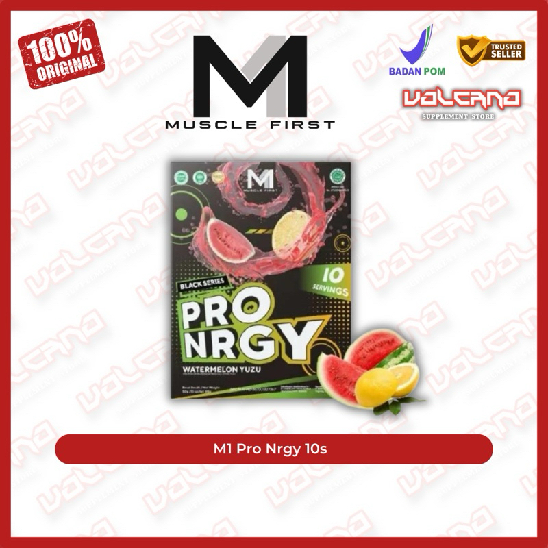 Jual M1 Pro NRGY 50 gr 10 sachet serving Muscle First pre workout PWO ...