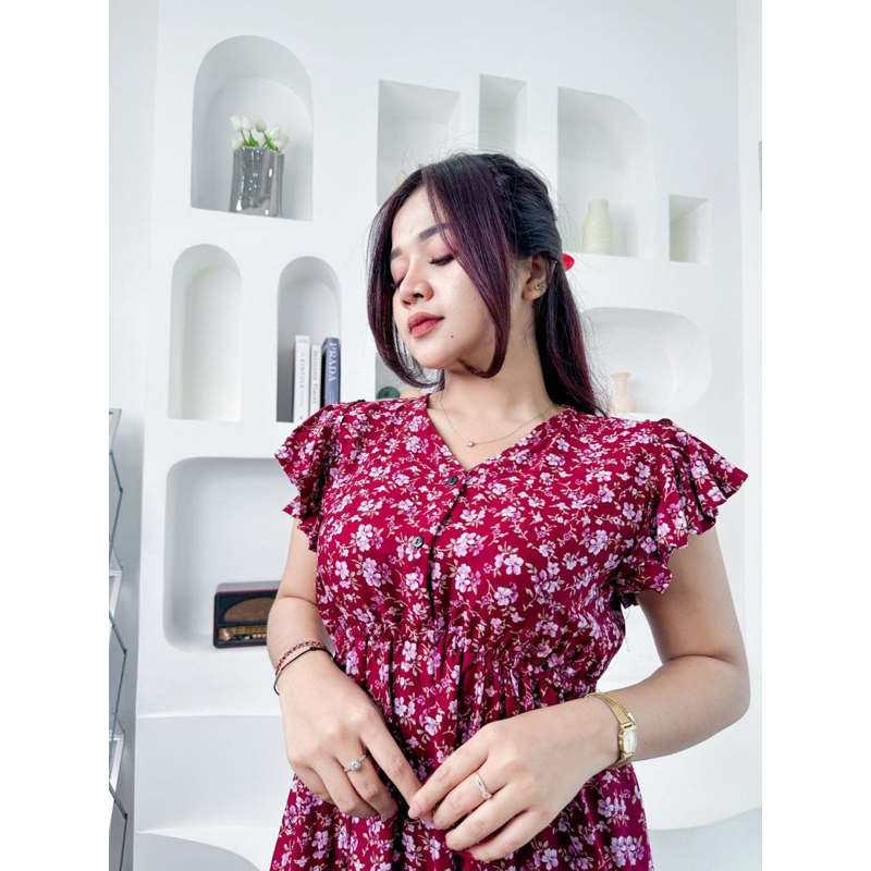 Jual PAKET USAHA DASTER DRESS KIRANA KANCING BUSUI TANGAN KRIWIL PUTRI ...