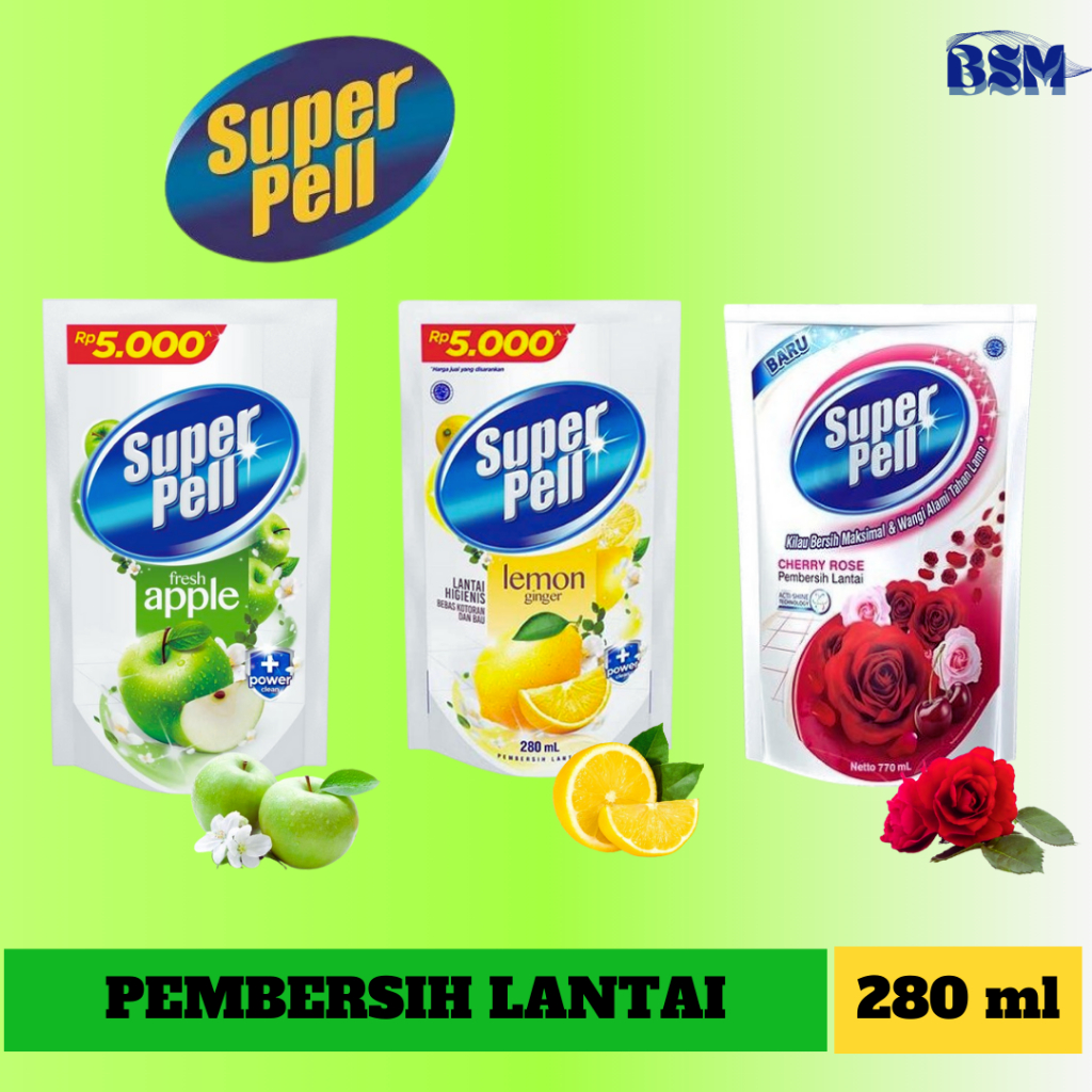 Jual Super Pell Pembersih Lantai Refill Kemasan 5000/ 6 PCS | Shopee ...