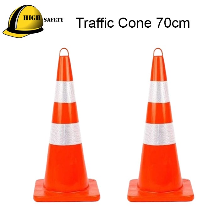 Jual Safety Traffic Cone 70 cm / Kerucut Lalu Lintas 70 cm | Shopee ...