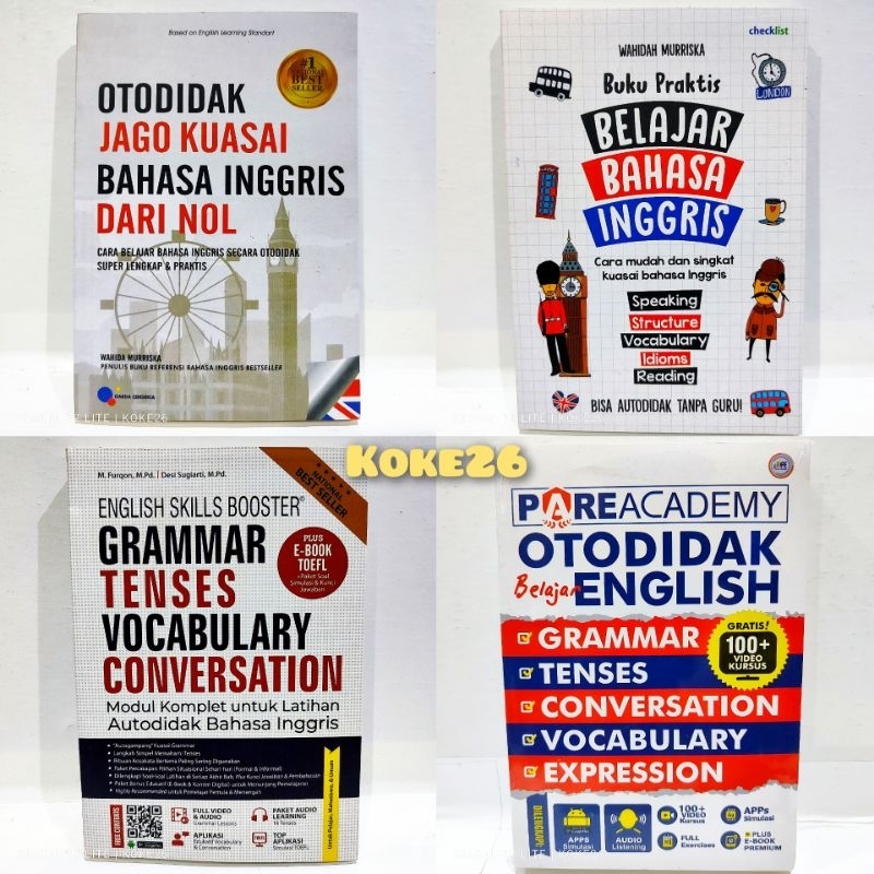 Jual PAKET 4 BUKU BELAJAR BAHASA INGGRIS : Otodidak Jago Kuasai Bahasa ... Jual PAKET 4 BUKU BELAJAR BAHASA INGGRIS : Otodidak Jago Kuasai Bahasa ...