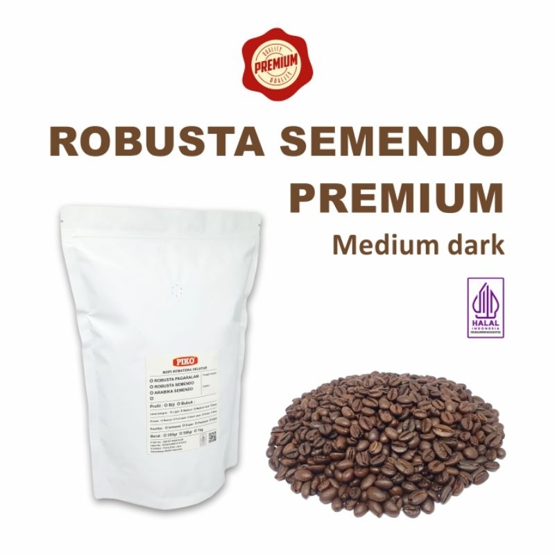 Jual Kopi Robusta Semendo Premium 500gr Petik Merah Biji Kopi Bubuk ...