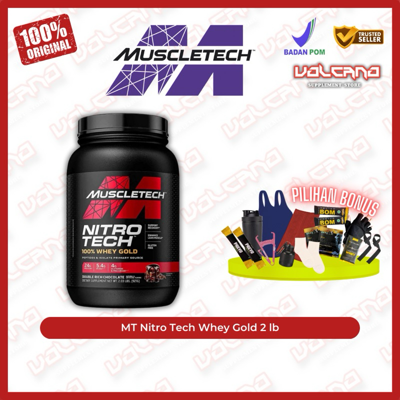Jual MuscleTech Nitro Tech Whey Gold 2 lb MT NitroTech muscle isolate ...