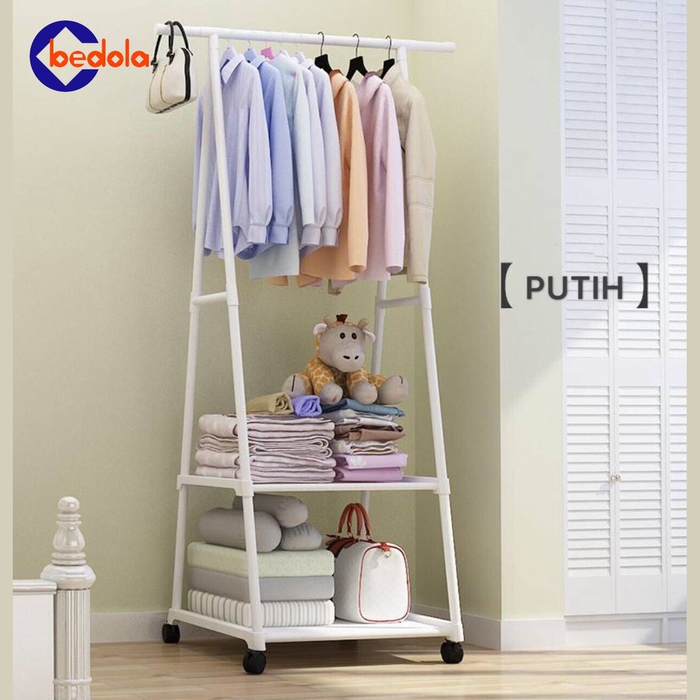 Jual Extra deals Bedola Triangle stand hanger baju rak buku rak pakaian ...