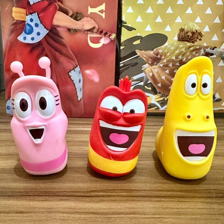 Jual Figure Larva Mainan Topper Kue set 3 pcs | Shopee Indonesia