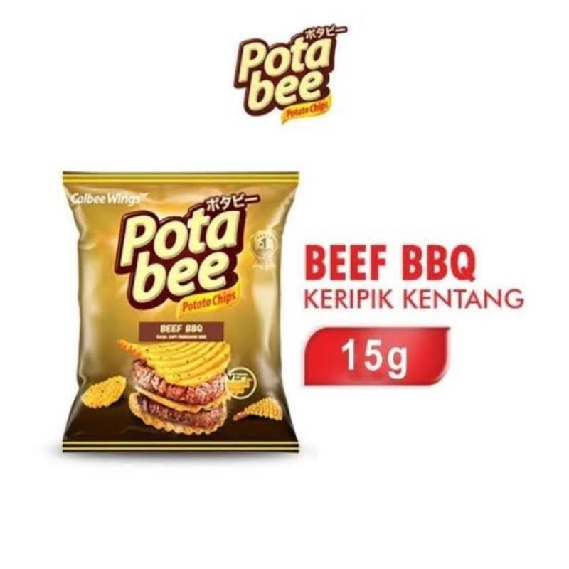 Jual POTABEE Kripik Kentang Beef BBQ 15gr Isi 5pcs (RENCENG) | Shopee ...