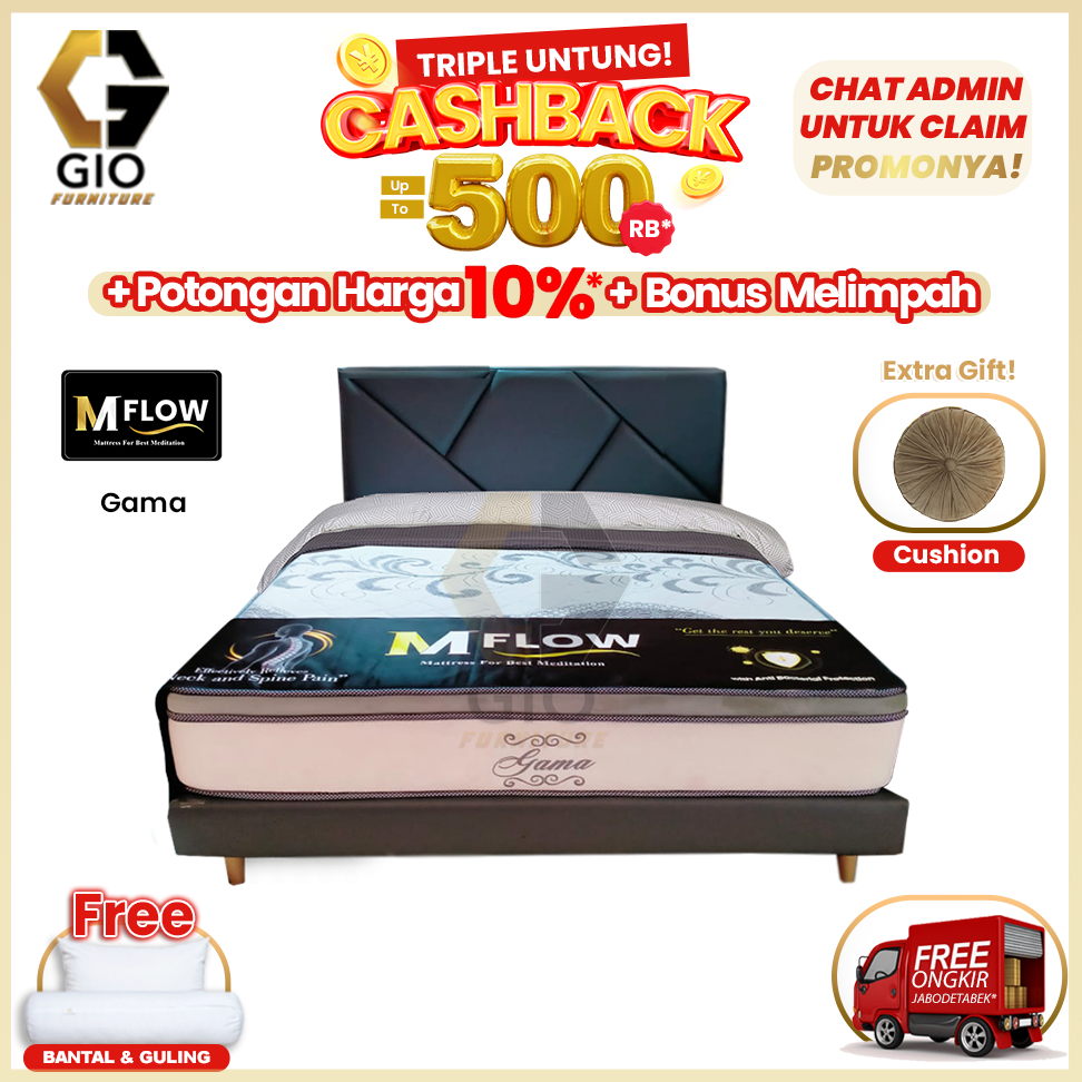 Jual Kasur/Springbed MFlow Gama (Fullset) | Shopee Indonesia