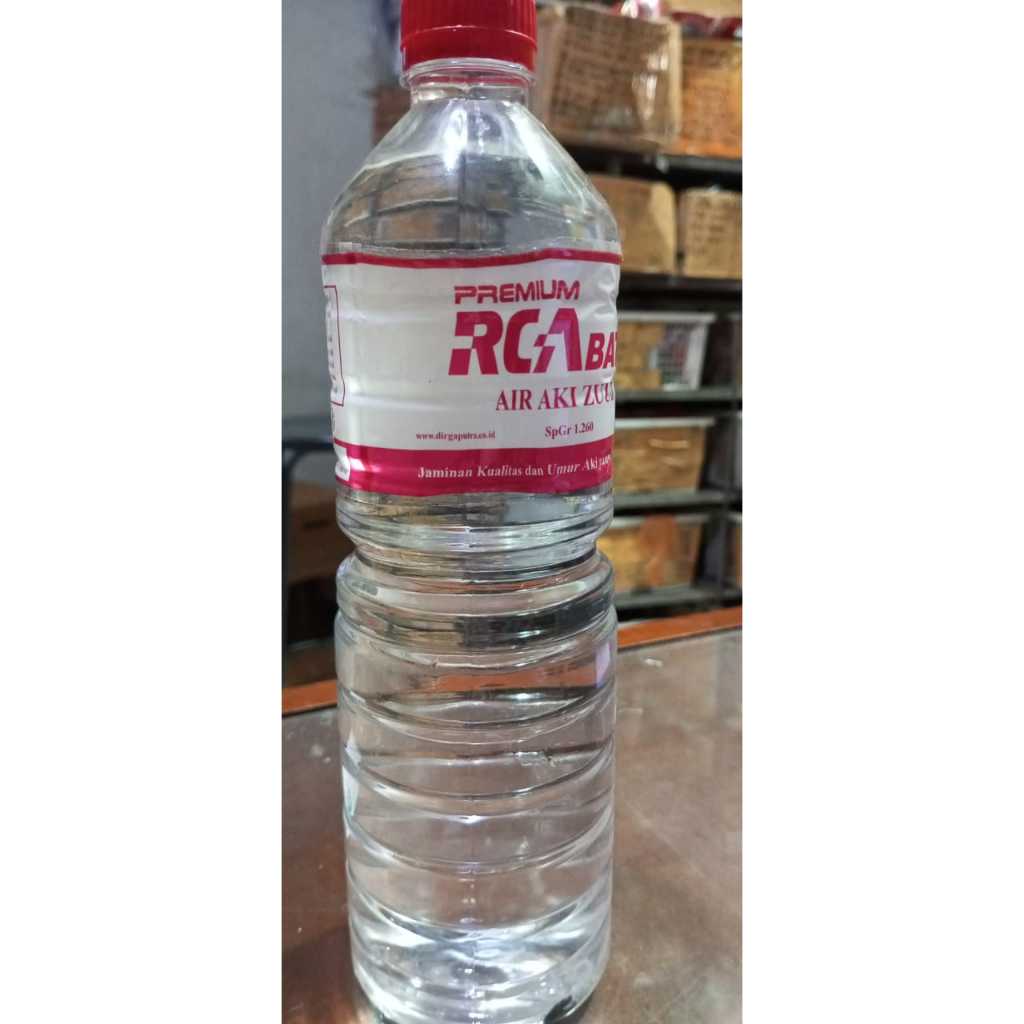 Jual AIR AKI/ACCU MERAH/ZUUR RCA 1 LITER | Shopee Indonesia