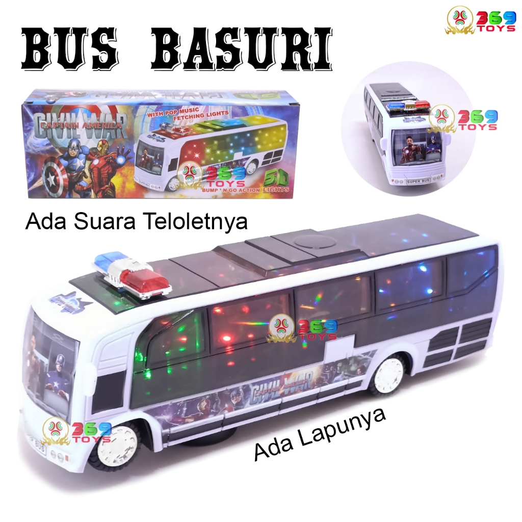 Jual MAINAN BASURI BUS OM TELOLET BP 19 | Shopee Indonesia