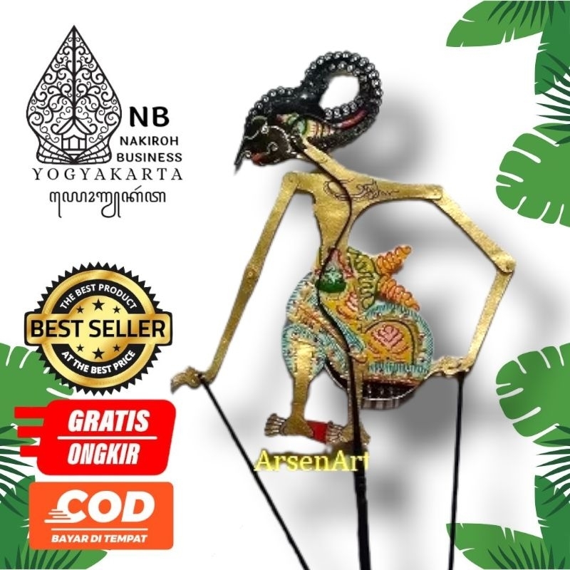 Jual Permadi Arjuna Janaka Wayang Purwa Wayang Kulit Asli dari Kulit ...