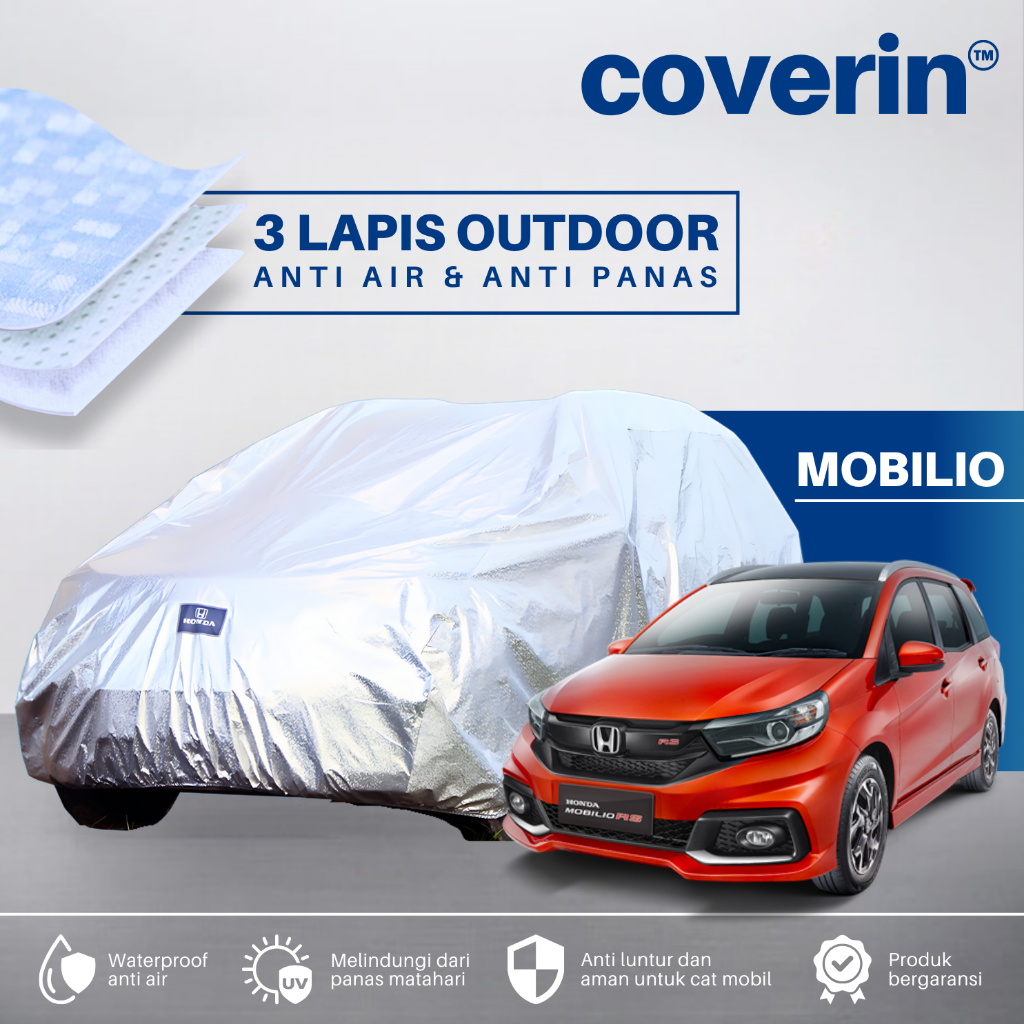 Jual Cover Mobil Mobilio 3 Lapis Sarung Mobil Alumunium Film Waterproof ...