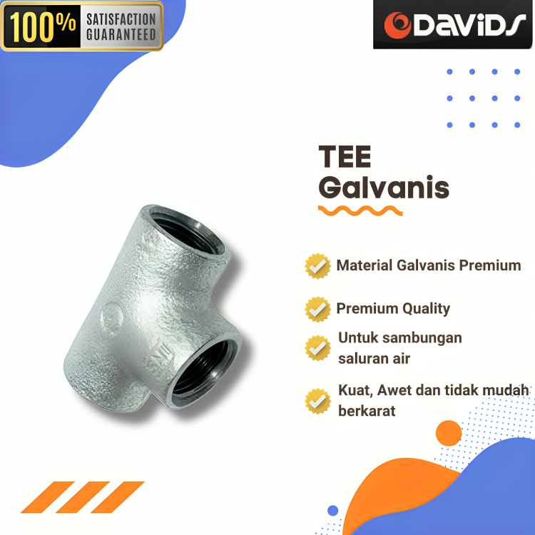 Jual Tee Sambungan T Pipa Besi Galvanis 1/2 Inch | Shopee Indonesia