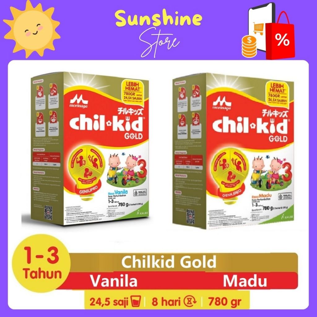 Jual Morinaga CHILKID / CHILSCHOOL Gold Vanila / Madu / Coklat - Box ...