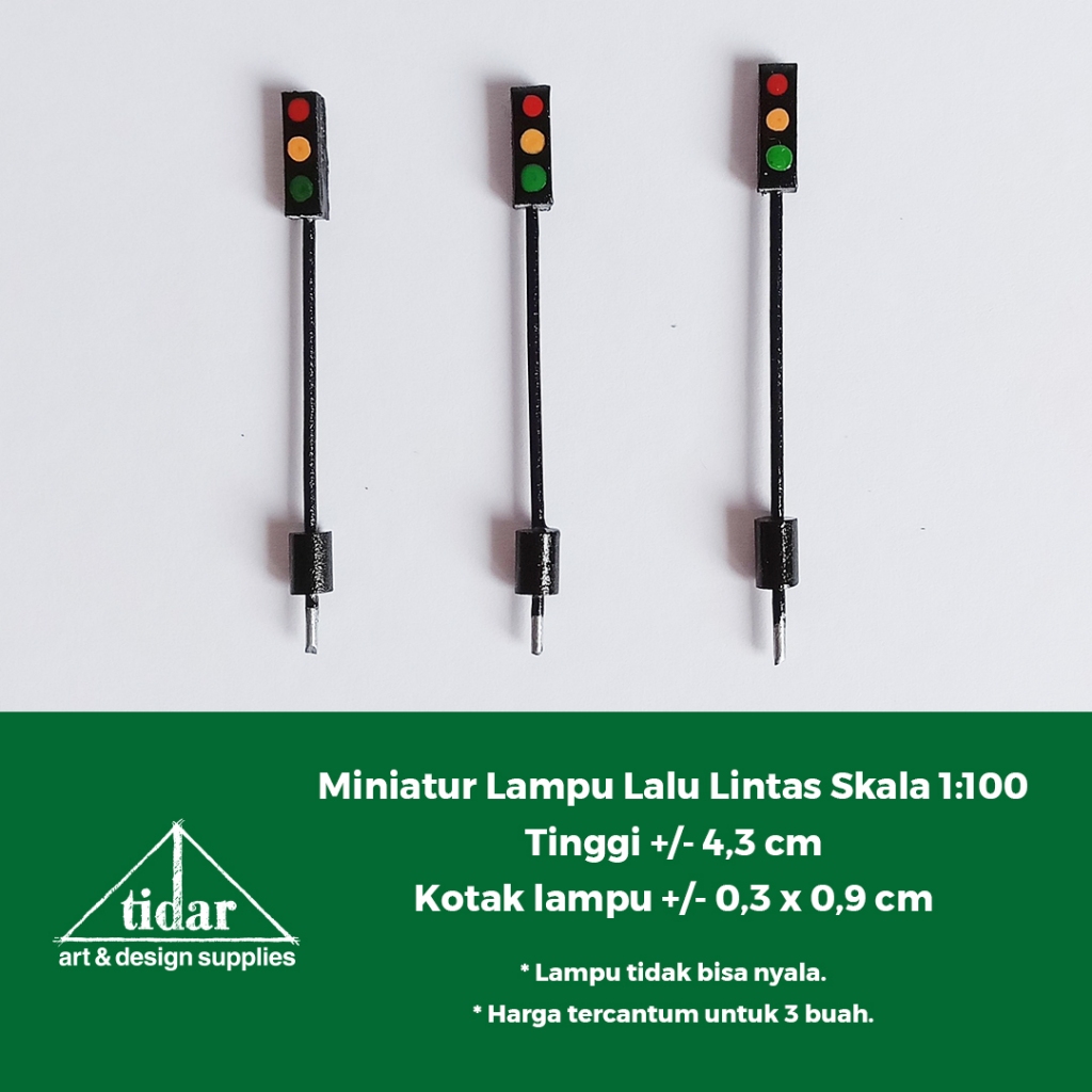 Jual MH - Miniatur Lampu Lalu Lintas Skala 1:100 - Traffic Light ...