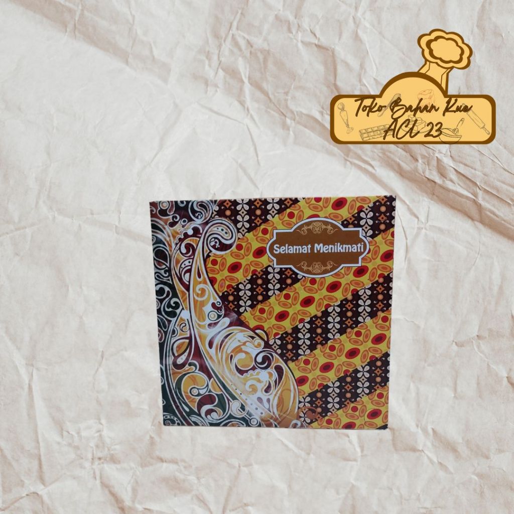 Jual Kotak Kue/Kotak Bolu/Kotak Batik/Kotak Selamat Menikmati Motif ...