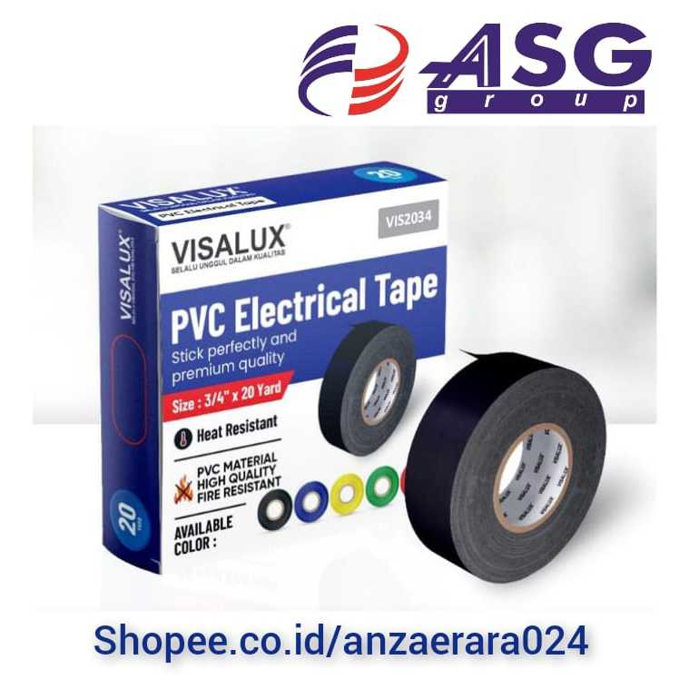 Jual Isolasi listrik Visalux PVC Electrical Tape | Shopee Indonesia