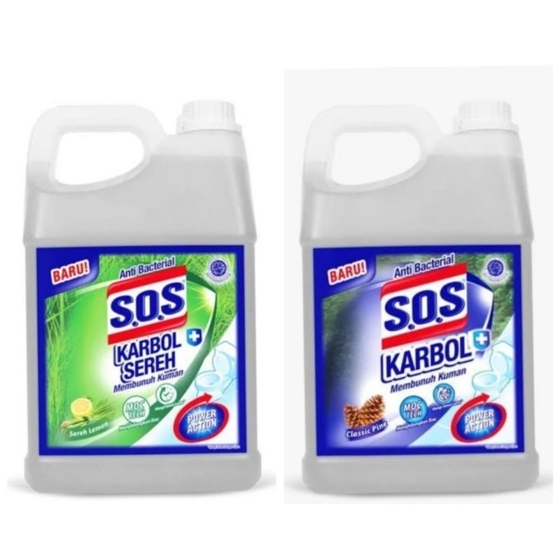 Jual SOS Karbol Jerigen 3.6 Liter Wangi | Shopee Indonesia