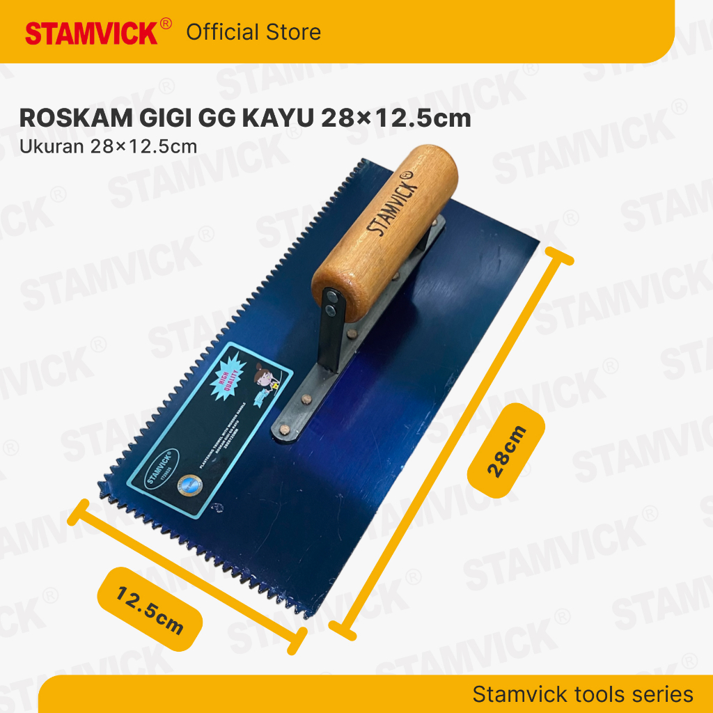 Jual Laskam Besi / Raskam Gigi / Roskam Besi Gagang Kayu Bergerigi ...
