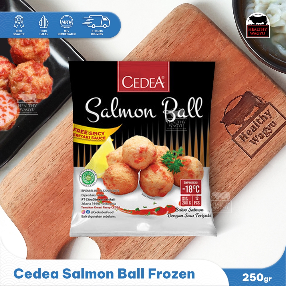 Jual Cedea Salmon Ball Bakso Ikan Salmon Cedea Frozen Food 200gr ...