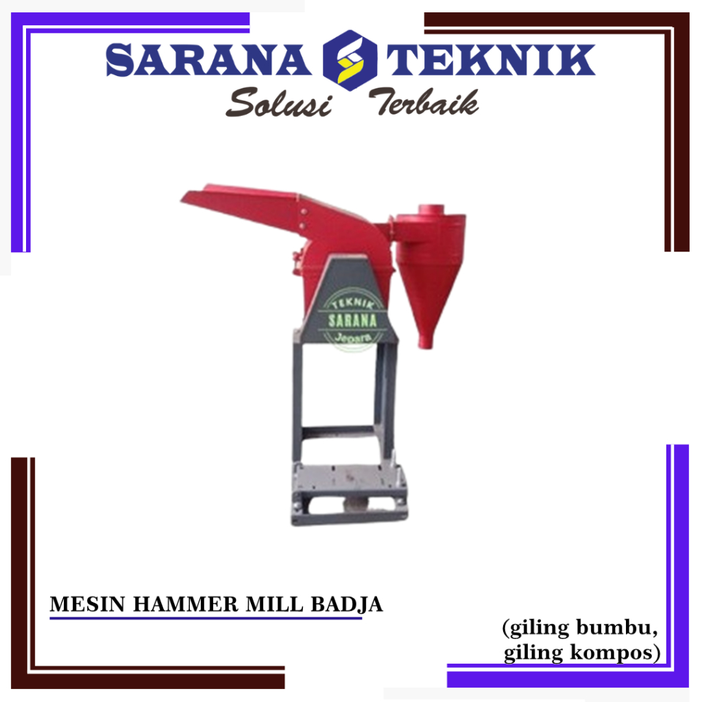 Jual Mesin selep giling tepung / Hammer Mill merk Badja HM 200 HM-200 | Shopee Indonesia