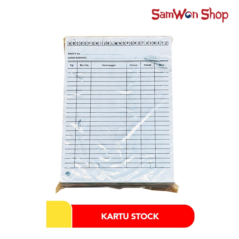Jual KARTU STOCK BARANG / STOCK CARD | Shopee Indonesia