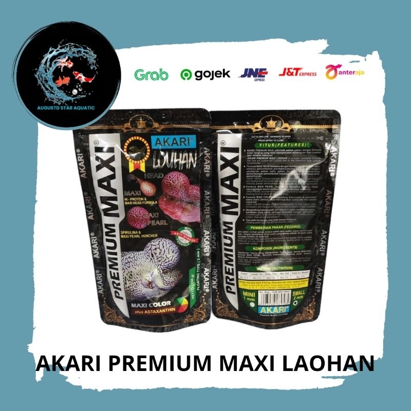 Jual AKARI PREMIUM MAXI LAOHAN PLUS ASTAXANTHIN 100 GRAM SIZE 2MM ...