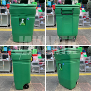 Jual TEMPAT SAMPAH RODA BIO DUSTBIN 220 LITER GREEN LEAF TONG SAMPAH PLASTIK GL 2022 | Shopee ...